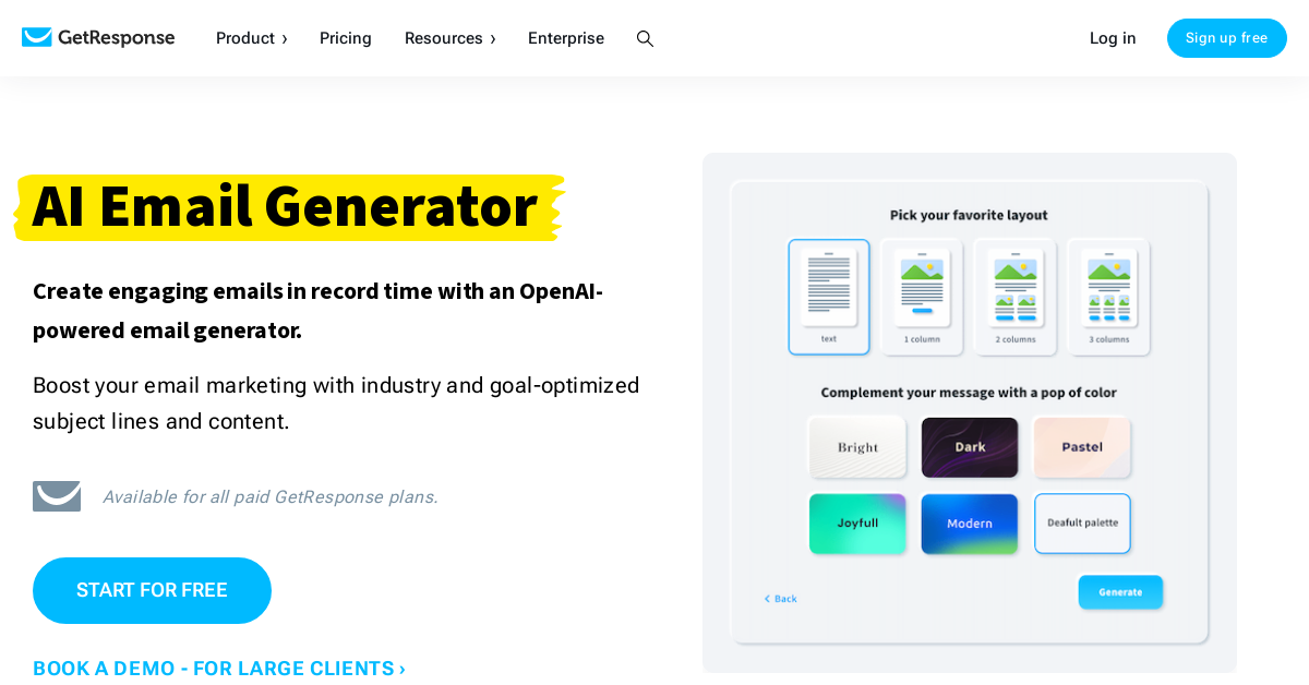 GetResponse AI Email Generator - Features, Pricing, Alternatives