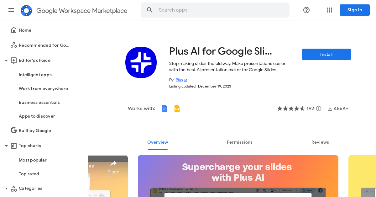 Plus AI for Google Slides - Features, Pricing, Alternatives
