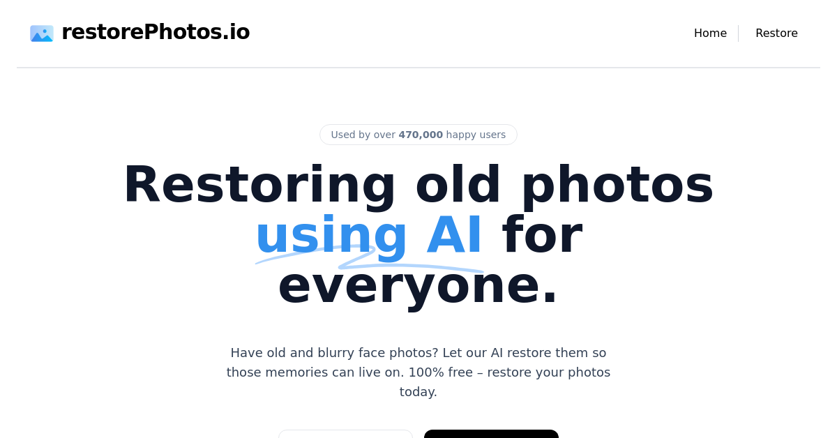 Restore Photo - Features, Pricing, Alternatives